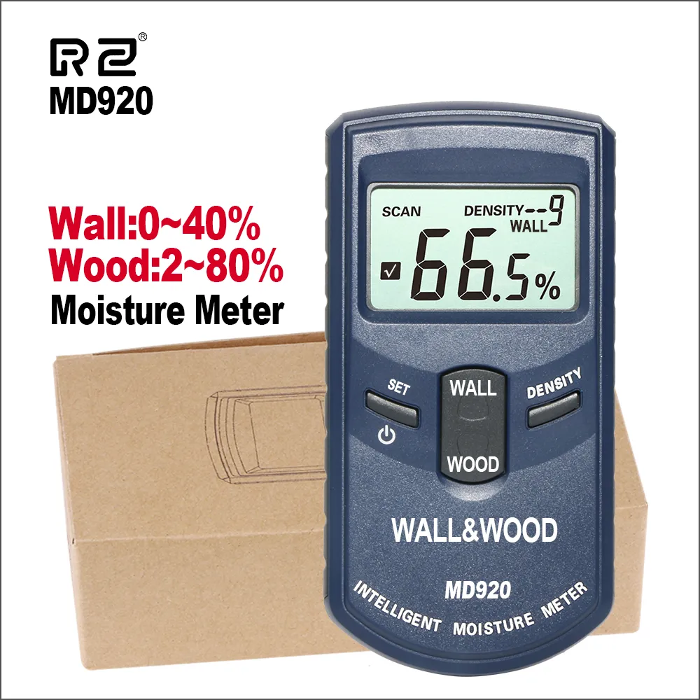Digital Wood Moisture Meter & Hygrometer Thermometer Humidity Tester ...
