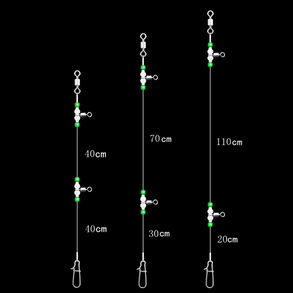 Lighted Fishing Bobbers Fishing Front Guide Line with Swivels and Snaps ...