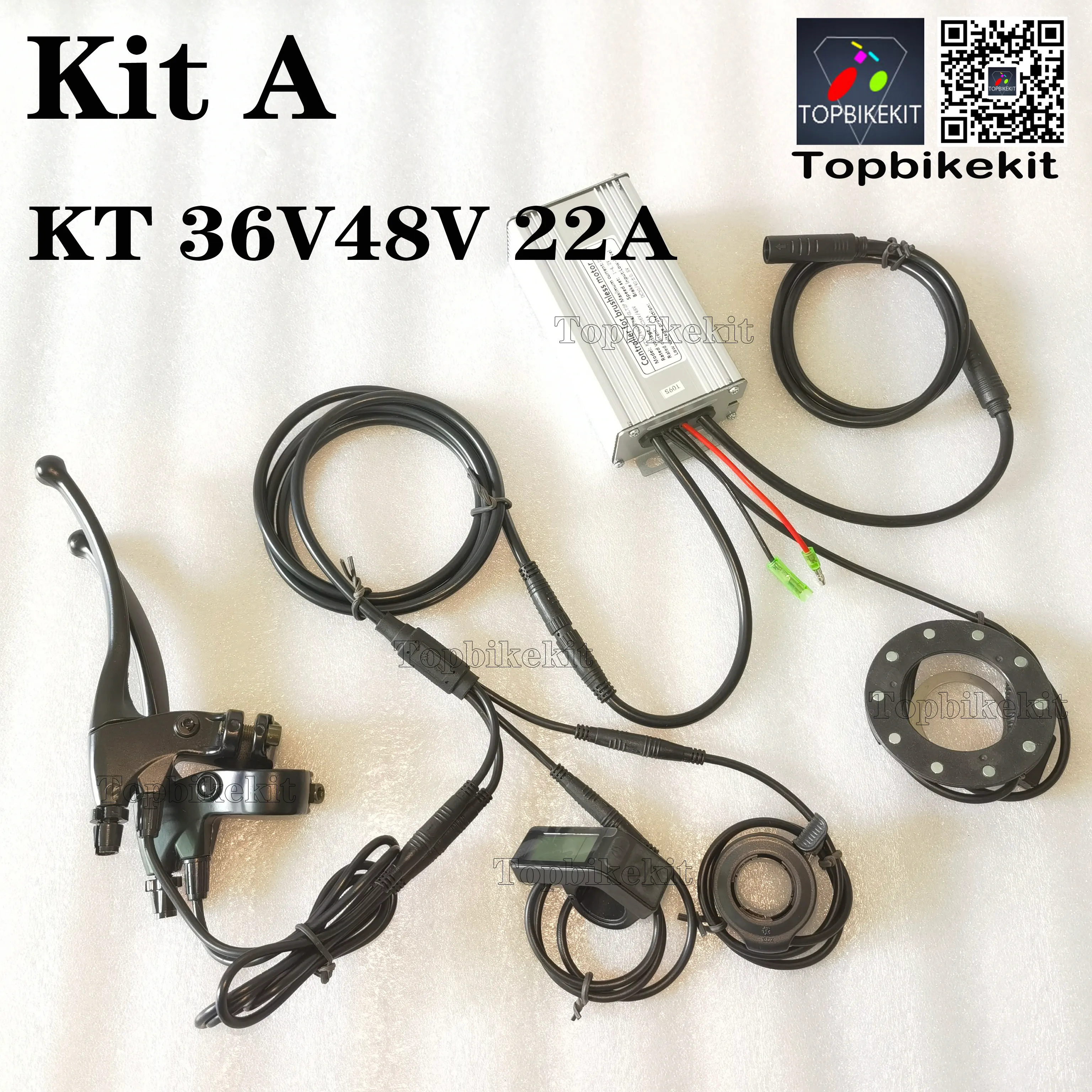 DHgate.com:36V/48V 22A KT Controller Kit with LCD4 Display, Throttle, PAS, Brake, Extend Cable ...