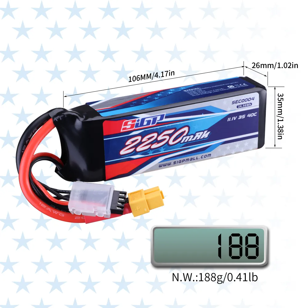 2x 11.1V 2250mAh 3S 25C-60C LiPo Battery XT60 RC Quadcopter Drone FPV from Dhgate Simulators ...