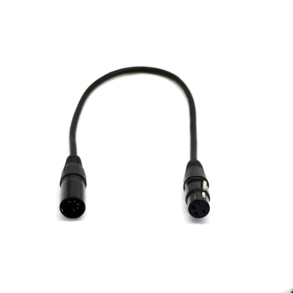 DMX Adapter Cable 5-Pin DMX Male to 3-Pin XLR Female Wire Lead ...