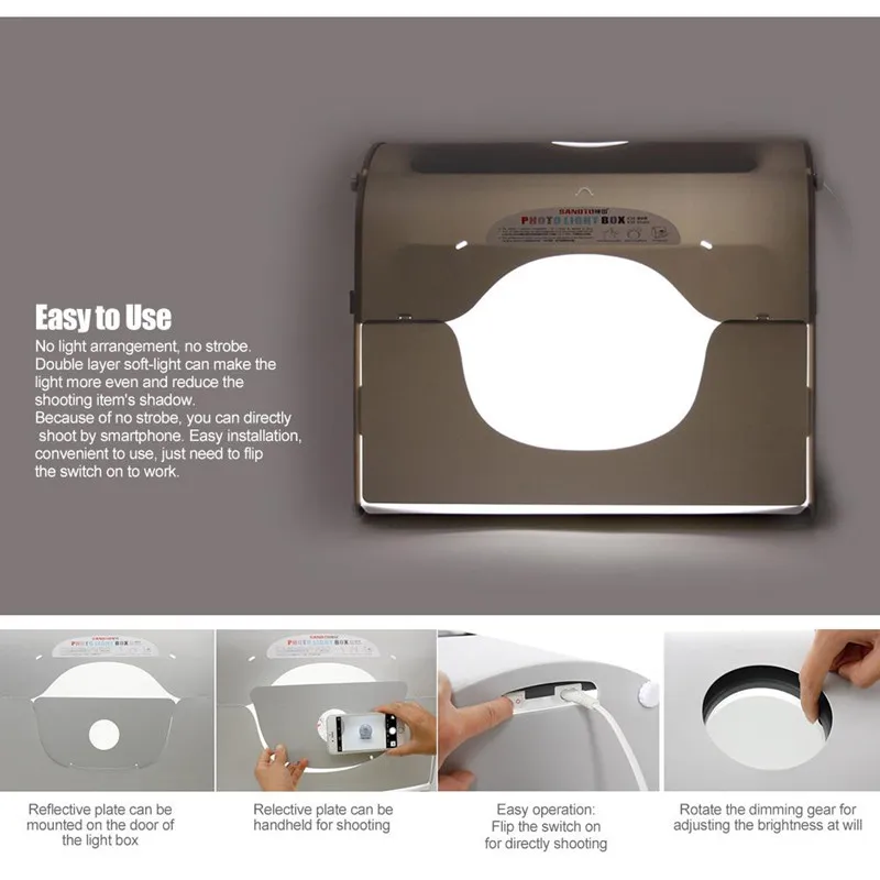 Sanoto Professional Photo Studio Softbox Lighting Box for Photography ...