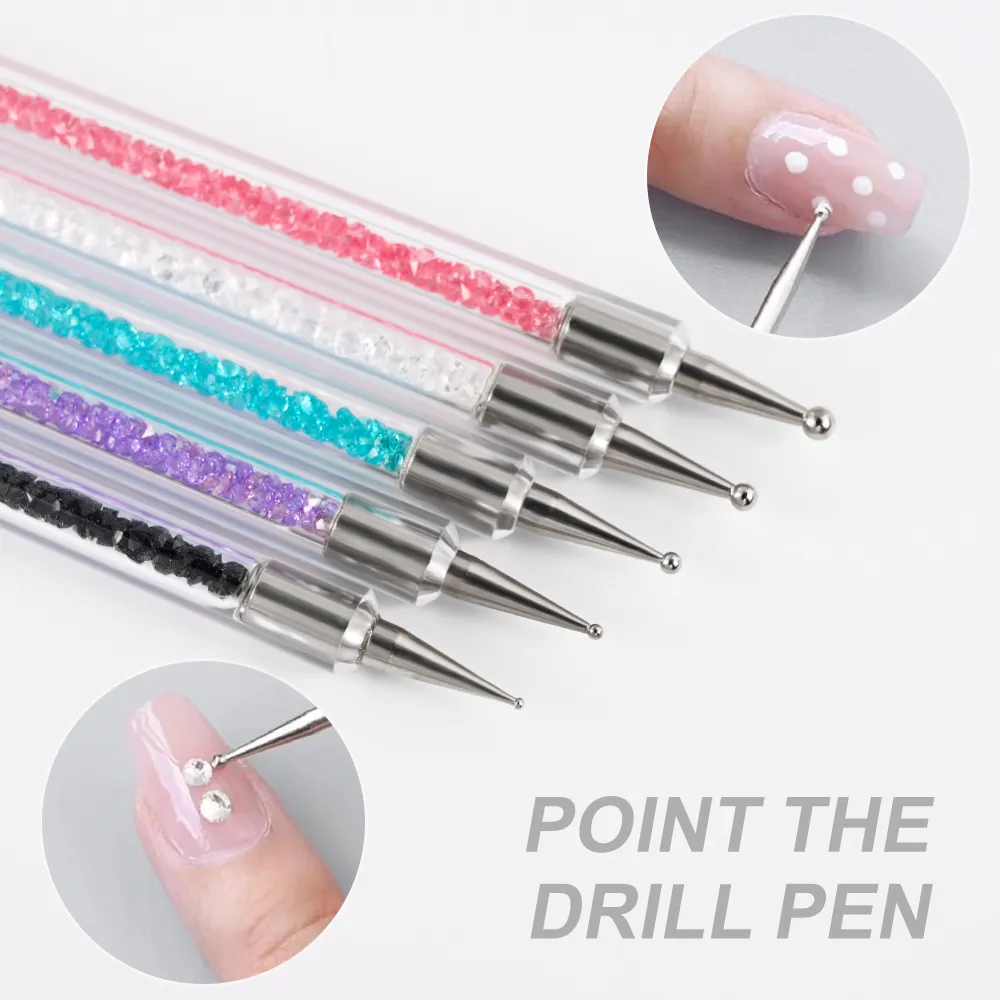 DHgate.com:Professional 5Pcs Nail Art Brushes Set with Liner & Dotting ...