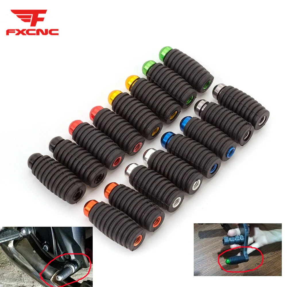 Motorcycle Gear Shift Brake Lever Toe Pegs 6MM for Kawasaki ZX636R ...