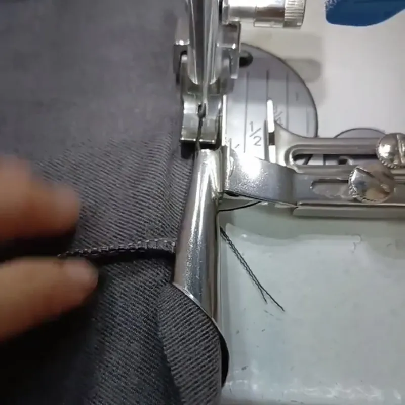 Industrial Lockstitch sewing Attachment - Long Fold Hem Folder for Flat ...