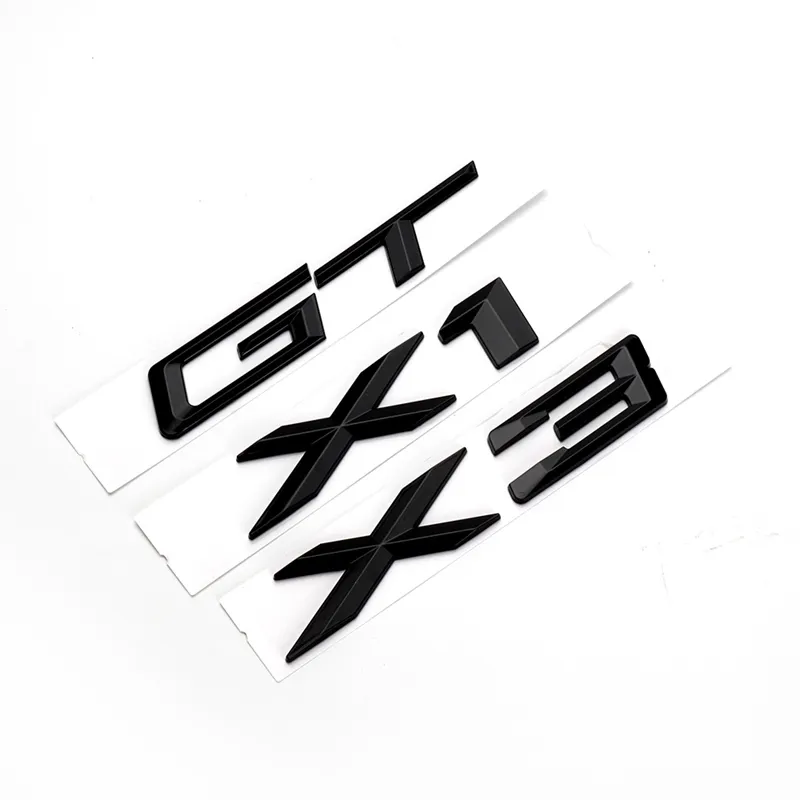 3D Car Letters Trunk Badge Sticker ABS Glue Sticker for BMW X1 E84 F48 ...