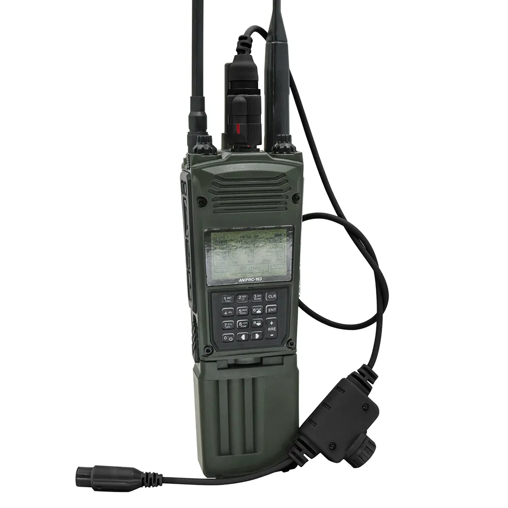 Tactical Headset Walkie Talkie: Military PTT For PRC 163/148/152 Harris Radio Shooting Tactical ...