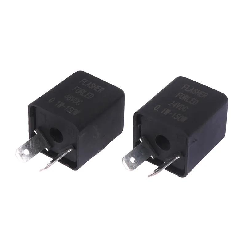 Motorcycle LED Turn Signals: 12V/24V/48V Flasher Relay With Buzzer ...
