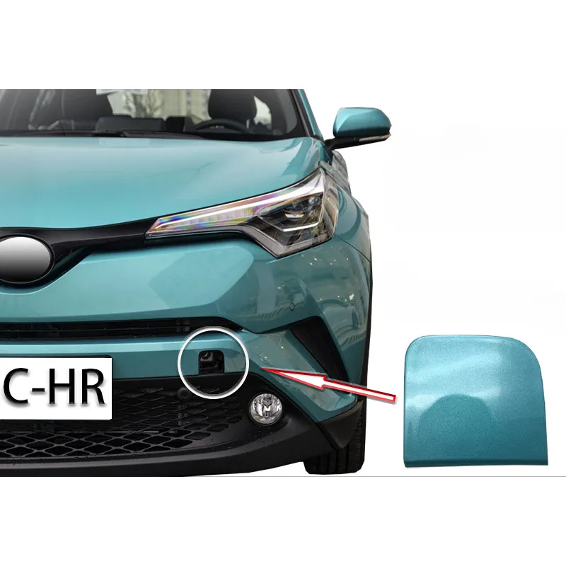 Toyota CHR Front Rear Bumper Trailer Tow Hook Hole Cover Caps Glossy ...