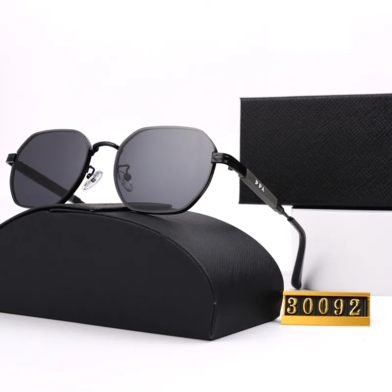 Men's and Women's Designer Sunglasses: Metal Frame, Letter Red Line ...