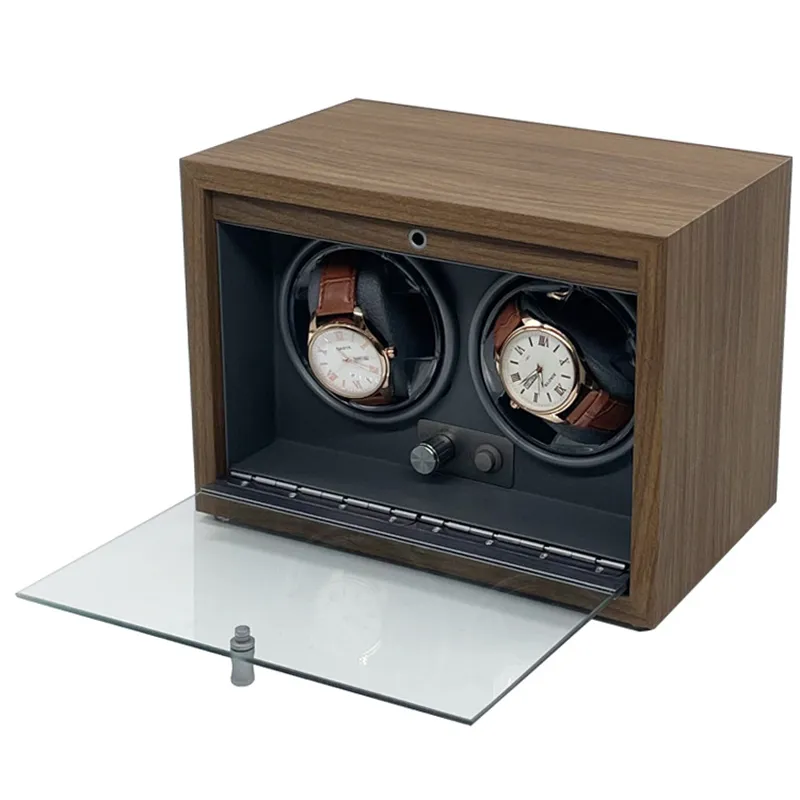 Rolex 2 Watch Winder Box Automatic USB Power Wooden Case for Mechanical ...