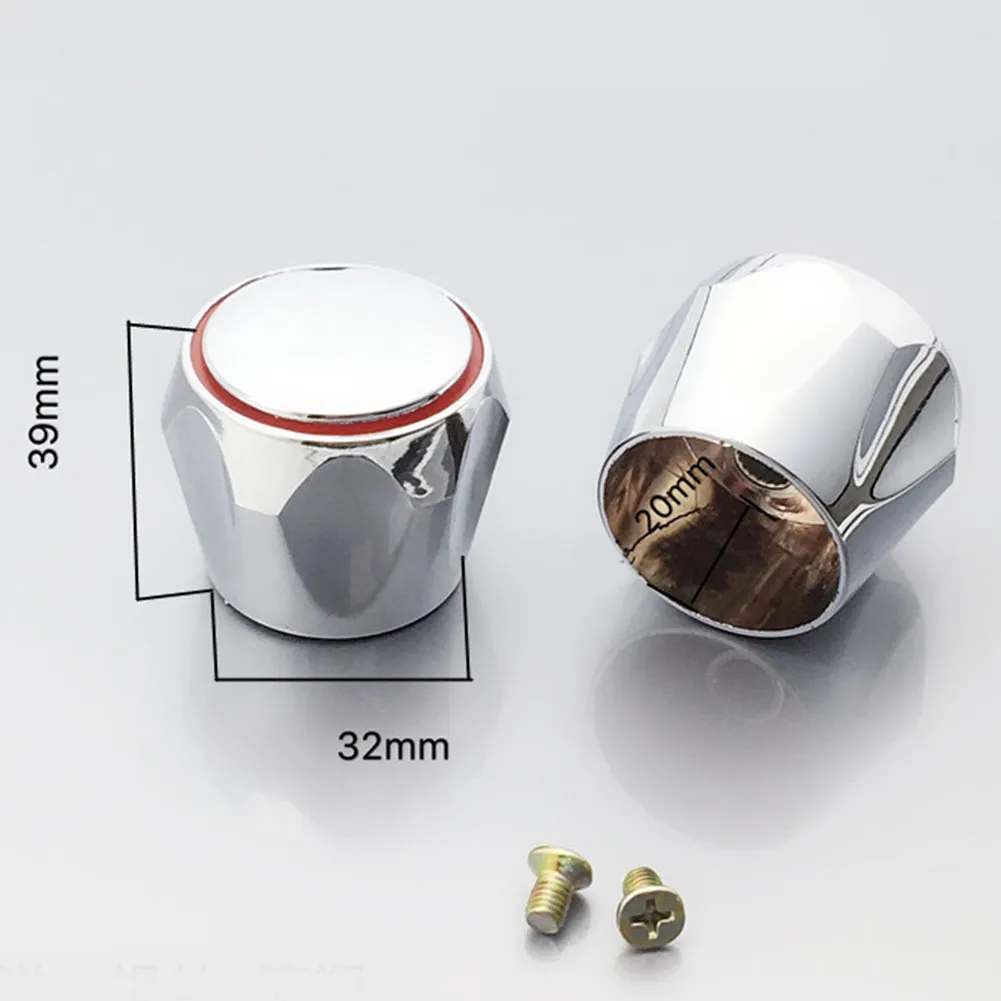 Kitchen Faucet Handle Covers Plastic Caps for Metal Chrome Plated Hot ...