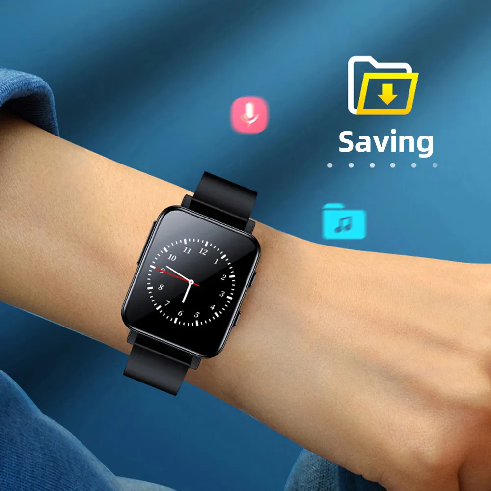 Wristwatch Voice Recorder: 16/32GB Storage, OLED Screen, 192kbps Audio ...