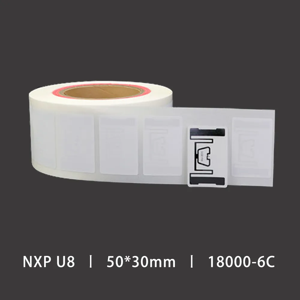 DHgate.com:UHF RFID Sticker, 50Pcs 915MHz U8 Chip UHF Tags for Access ...