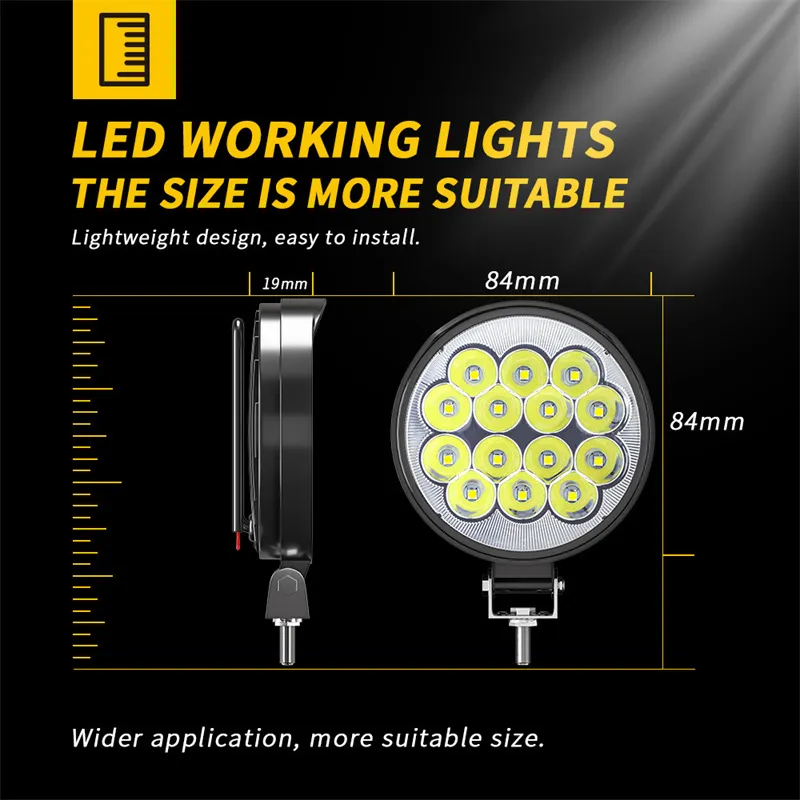 DHgate.com:Round LED Work Light - 3.3 Inch 42W Offroad Fog Lamp for ...