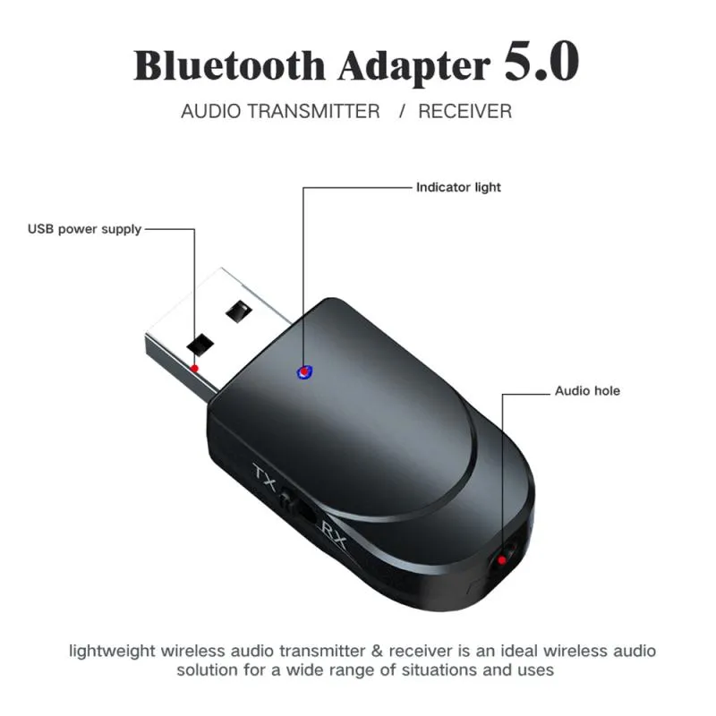 2 In 1 USB Bluetooth Adapter: Receiver & Transmitter For TV, Computer ...