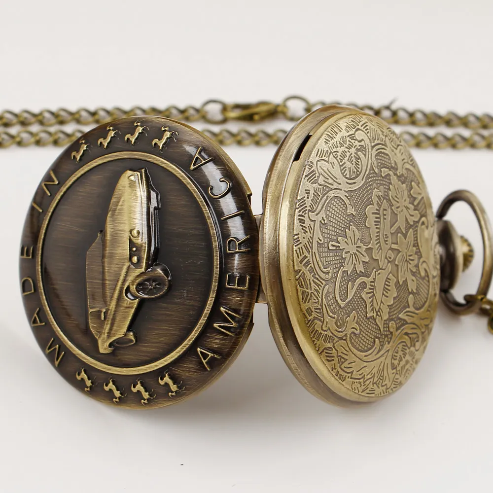 Mens Pocket Watches Vintage Car Design Quartz Fob... From Ddmymaster ...