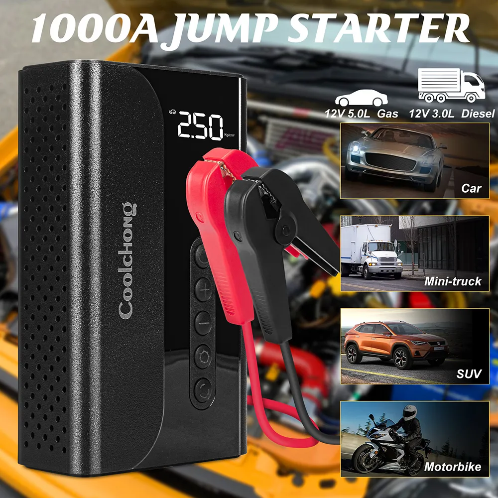 DHgate.com:Jump Starter with 150PSI Pump: 10400mAh Portable Power Bank ...