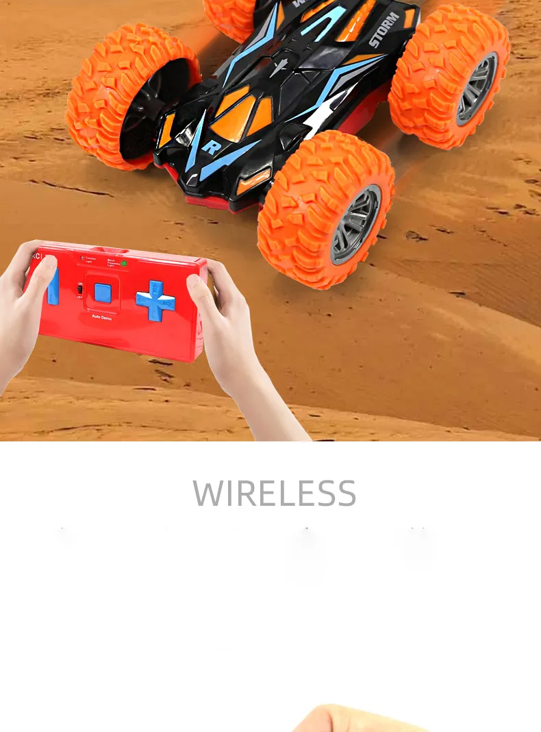 Stunt RC Car, 4WD 2.4GHz Remote Control Mini Toy Car, Electric Double ...