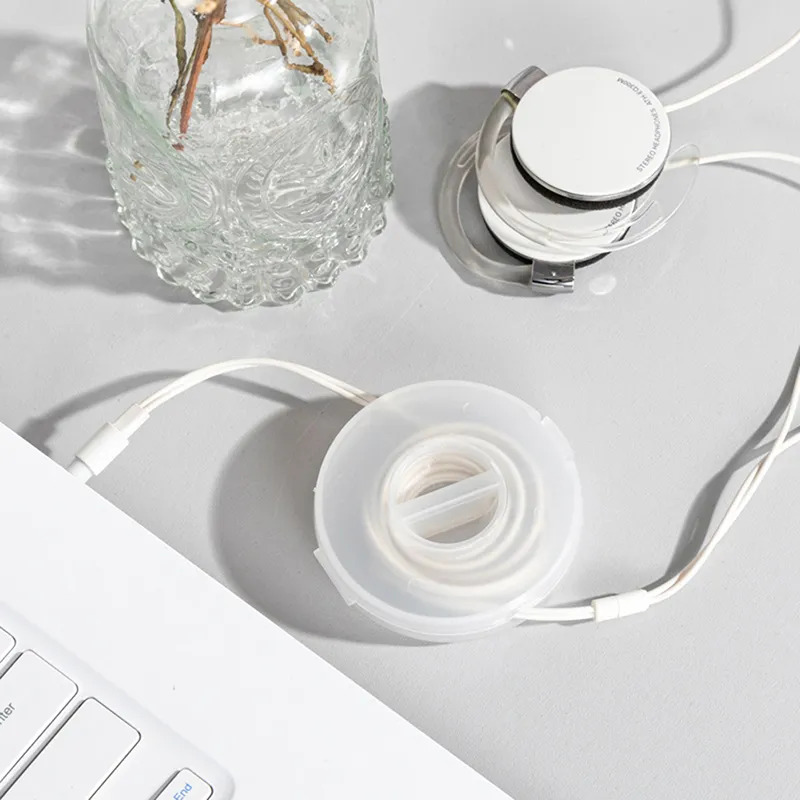 Rotatable Wire Winder Box Portable Round Cable Organizer For Charging ...