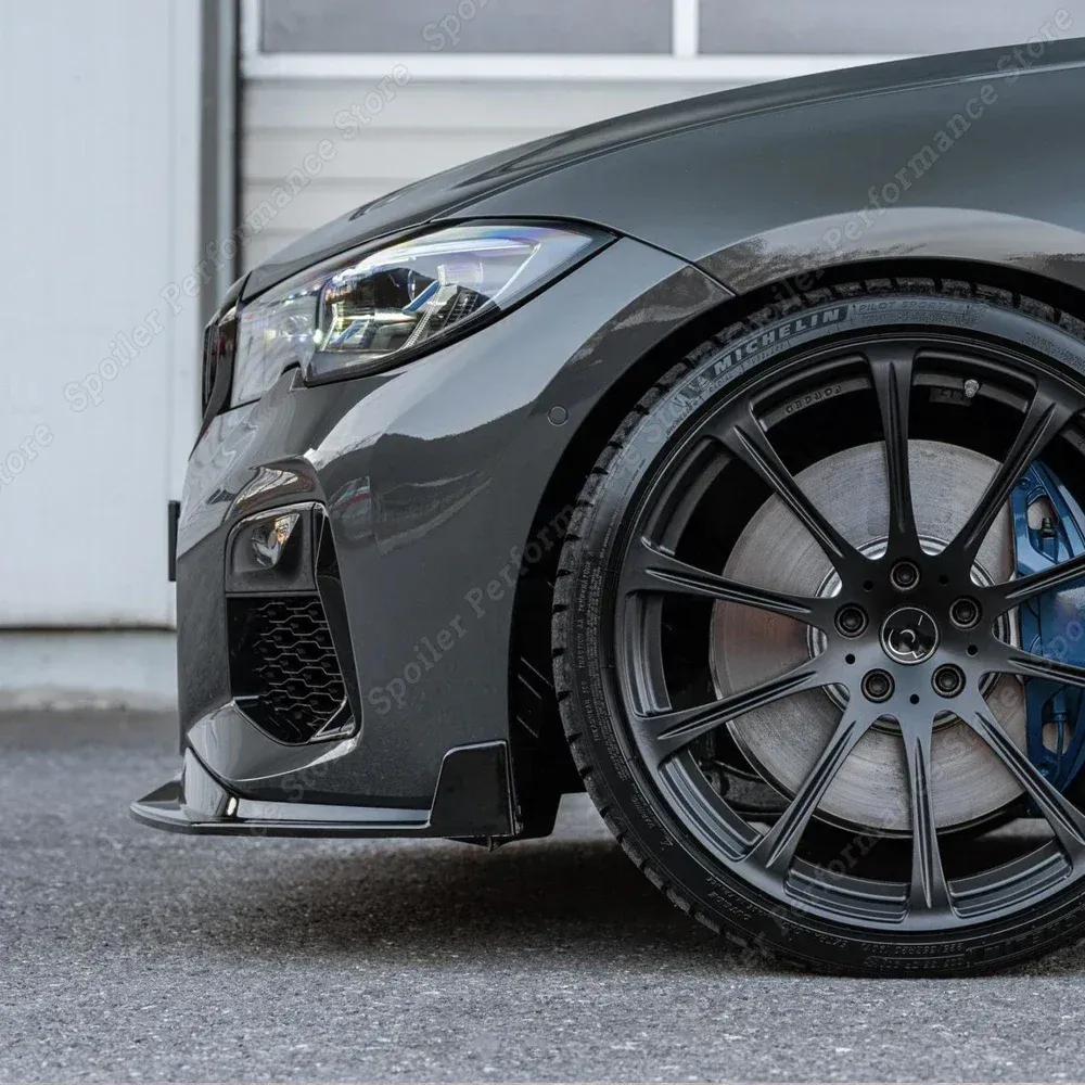 DHgate.com:3PCS Car Front Bumper Lip Spoiler Splitter - Gloss Black MP ...