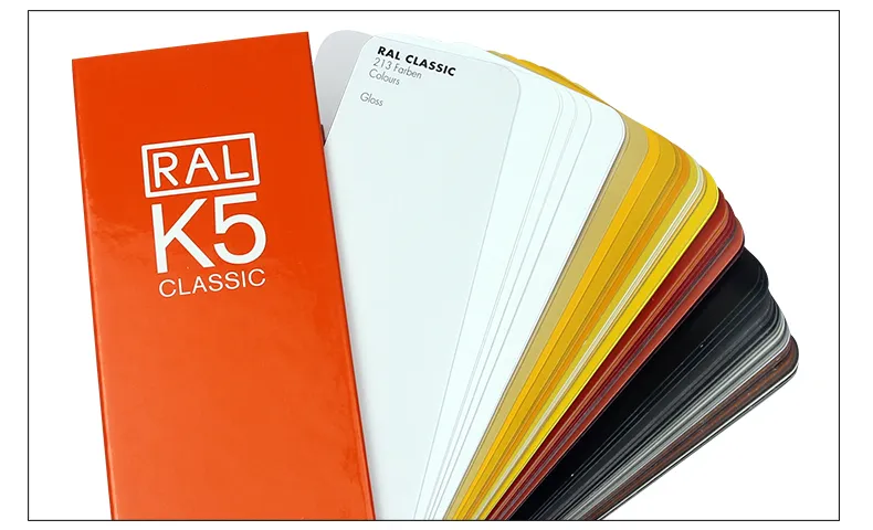 RAL Color Card K5 Paint Coating Pigment Metal Building Material Sample ...
