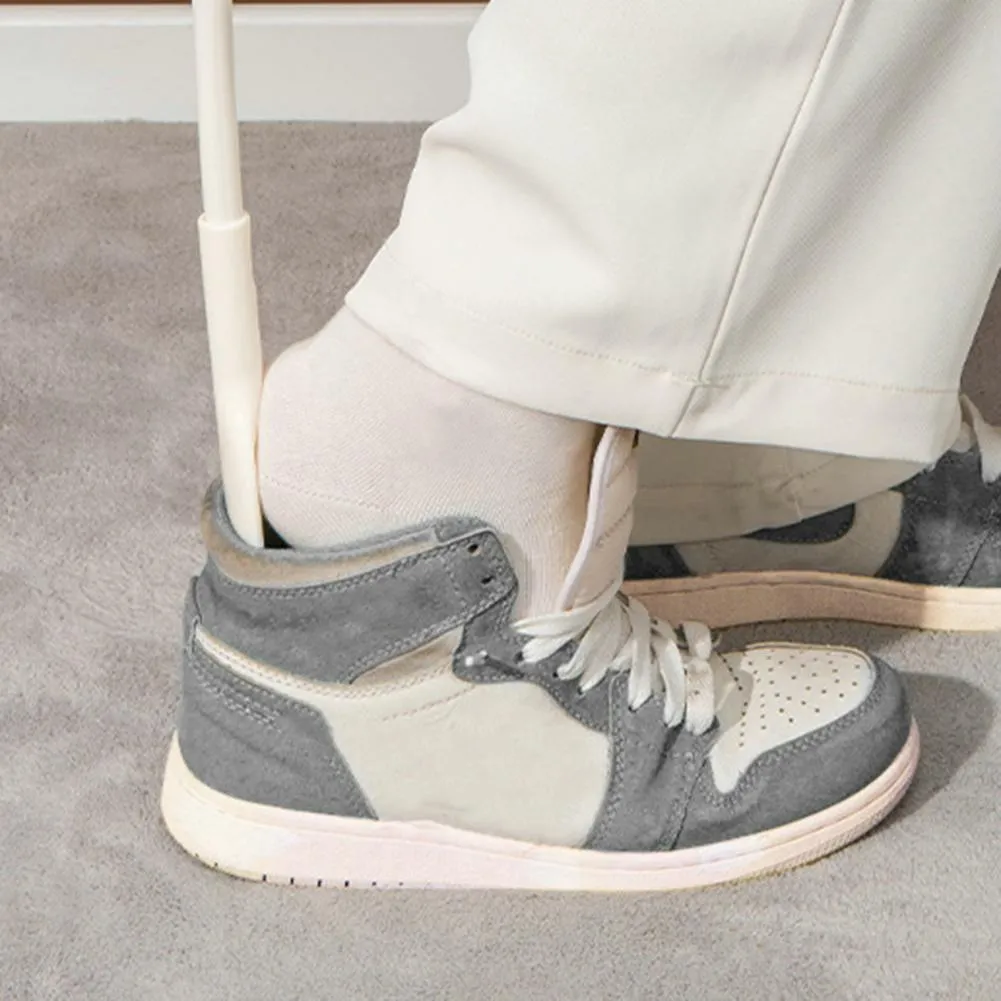 Retractable Shoe Horn Long Handle Plastic Shoe Lifter with Hanging Loop ...