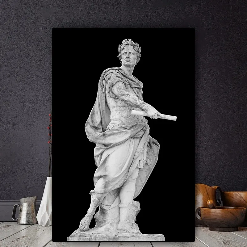 DHgate.com:Exquisite Julius Caesar Bust Statue - Hand-Crafted Black and ...