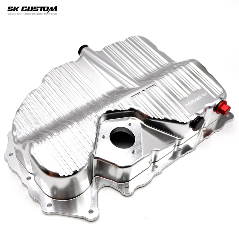 DHgate.com:Forged Aluminum Alloy Oil Pan, Black, Compatible with ...