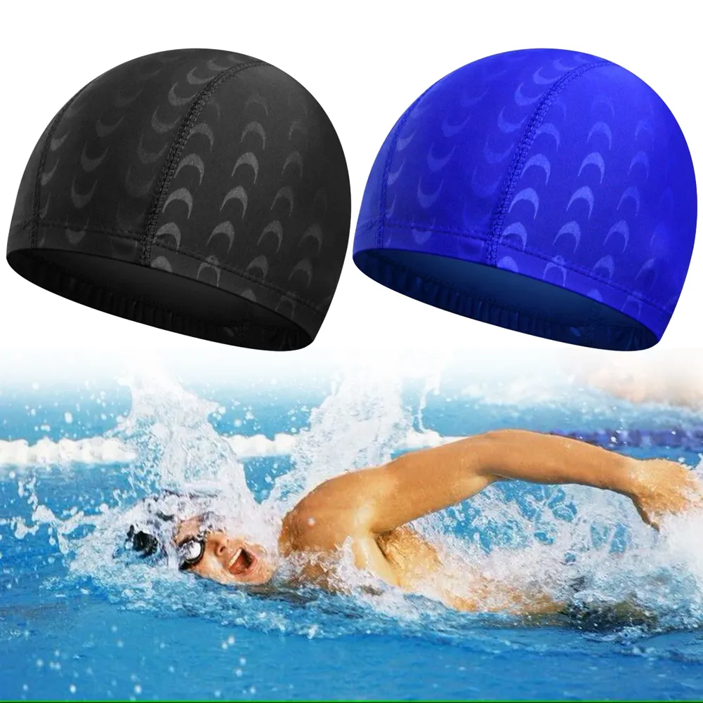 Swimming Cap - Lightweight, Comfortable, Waterproof, Adjustable 40-56cm ...