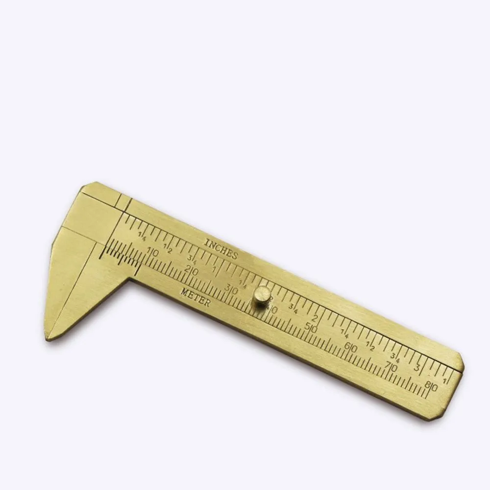 Caliper Gauge Tool: Precision Brass Vernier Caliper Portable Sliding ...