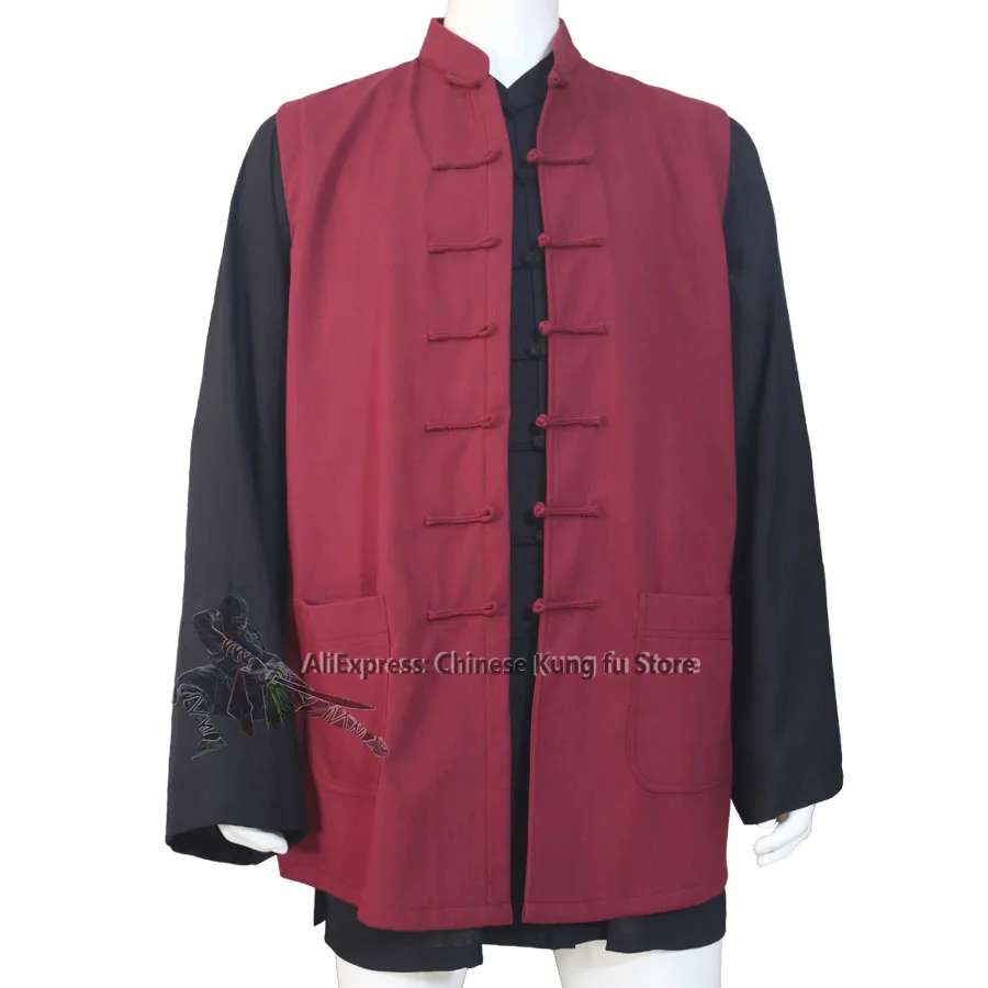Autumn & Winter Kung Fu Vest Tai Chi Jacket - Martial Arts Wushu Top ...