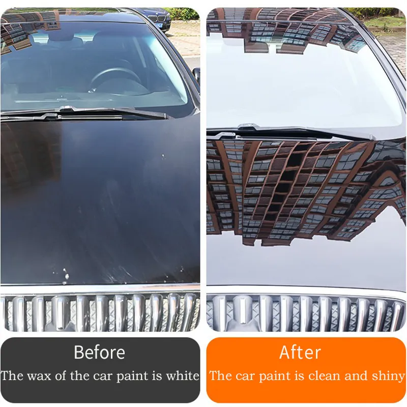 Car Waxing Before And After Car Paint Cleaner And Degreaser Spray Oil