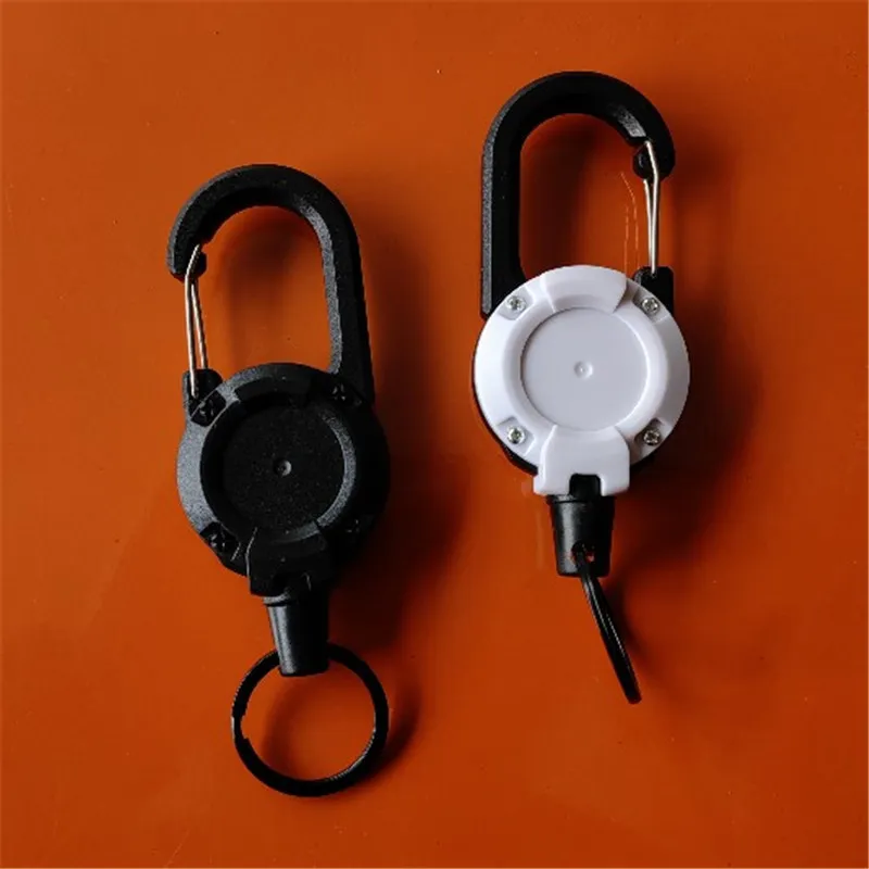 Outdoor Heavy Duty Retractable Keychains Extendable Steel Wire Rope ...