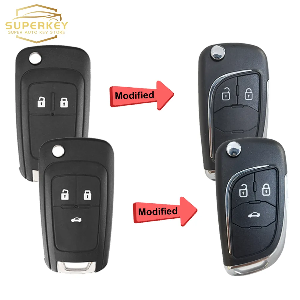 DHgate.com:Premium Folding Remote Flip Car Key Shell Case for Chevrolet ...