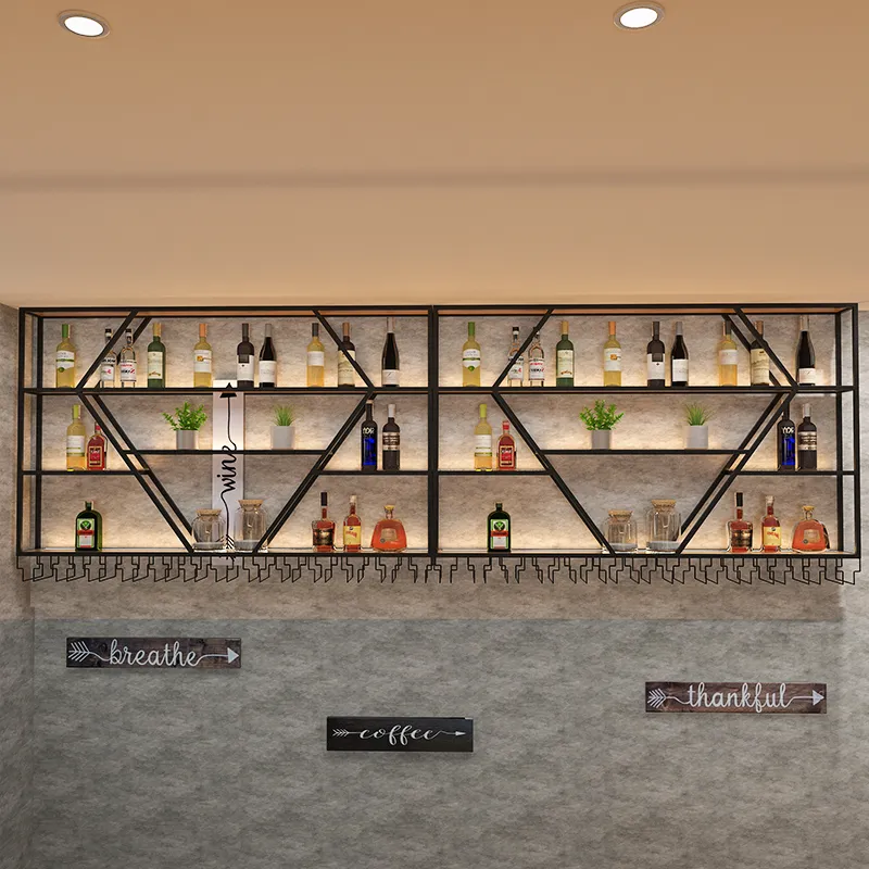 Whisky Holder Wine Racks Storage Free Standing Display Modern Wine Rack ...