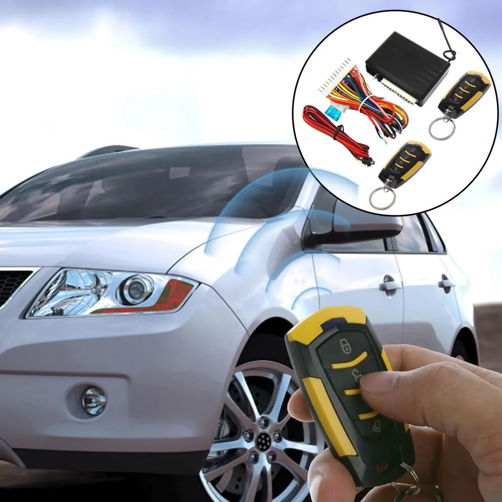 Advanced Car Alarm System: Remote Central Locking Kit, LED Indicators ...