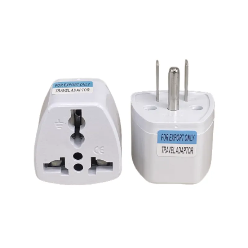 US Plug Adapter For Korea KR, Europe EU, China CN, Canada 2Pin & 3Pin ...
