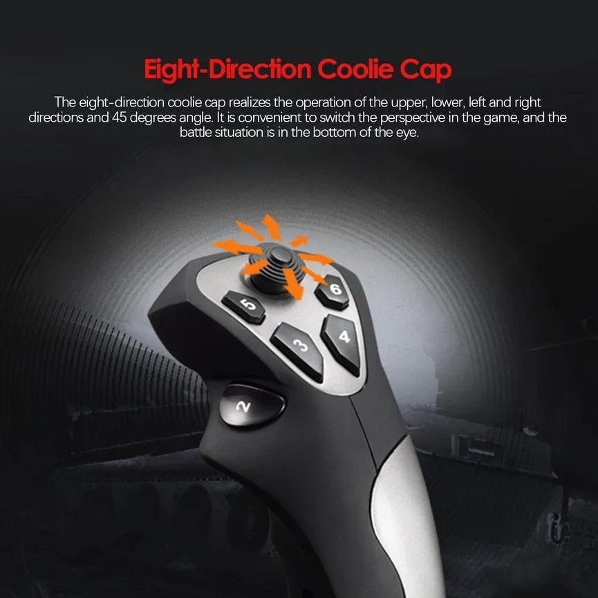 PXN-2113 Joystick Flight Simulator Gamepad Controller - PC Flight ...