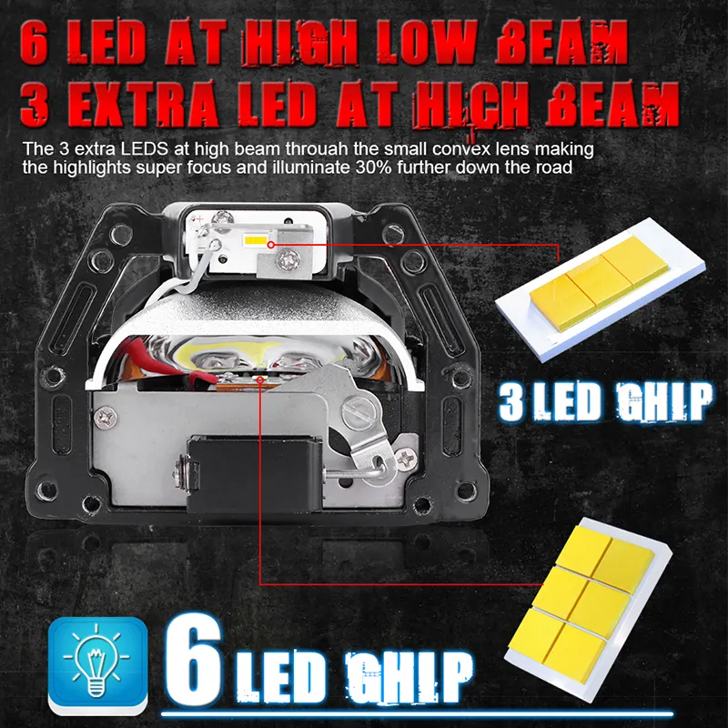 DHgate.com:Bi-LED Projector Lenses for Headlights, 3 inch Hella 3R G5 ...