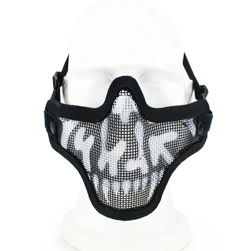 DHgate.com:Steel Half-Face Mesh Mask for Hunting, Paintball ...