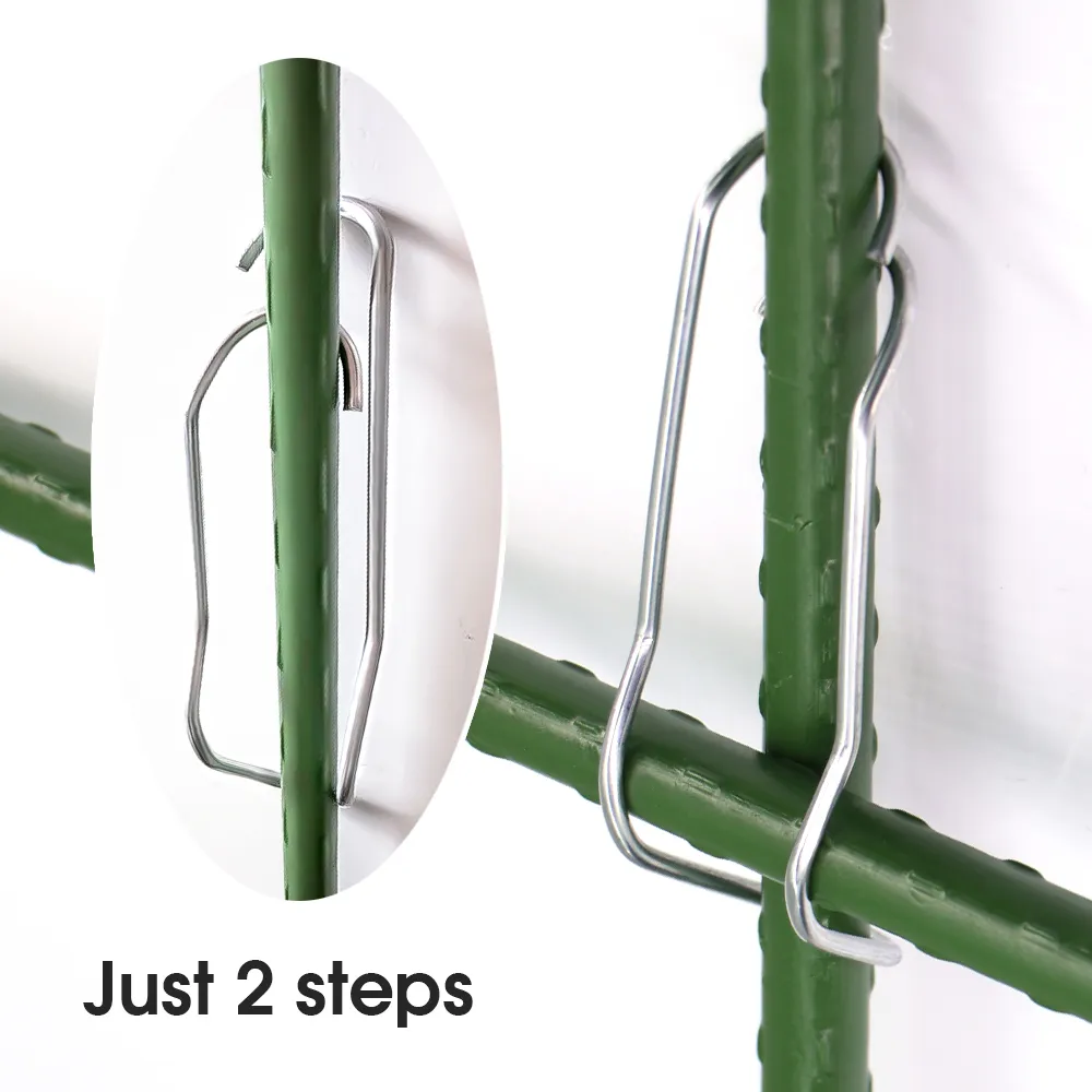 DHgate.com:Heavy-Duty Steel Wire Clips for Secure Plant Support (100 ...