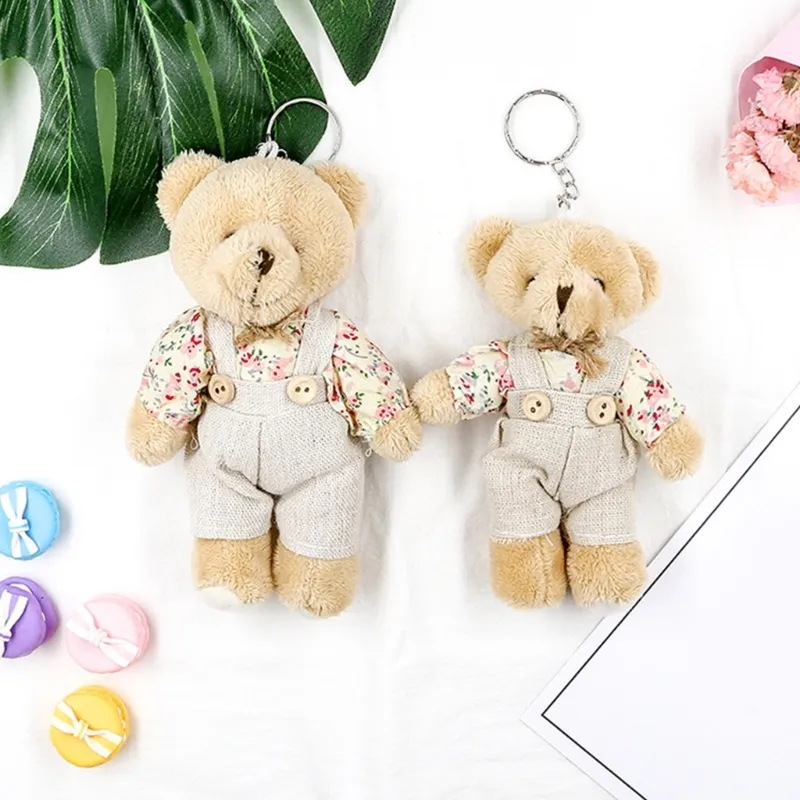 DHgate.com:2024Super Soft Plush Bear Keychain, Fluffy Stuffed Animal ...