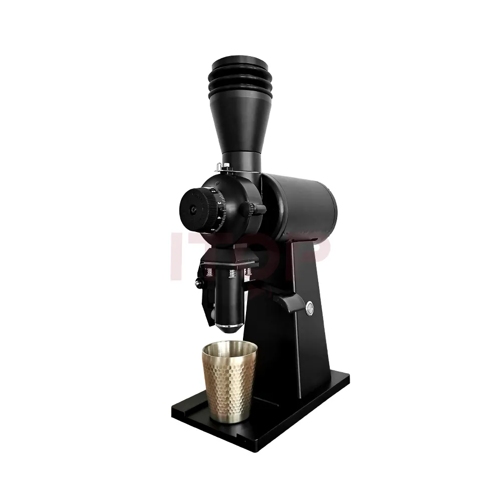 ITOP 90mm Titanium Flat Burr Coffee Grinder with DC Motor for Espresso ...