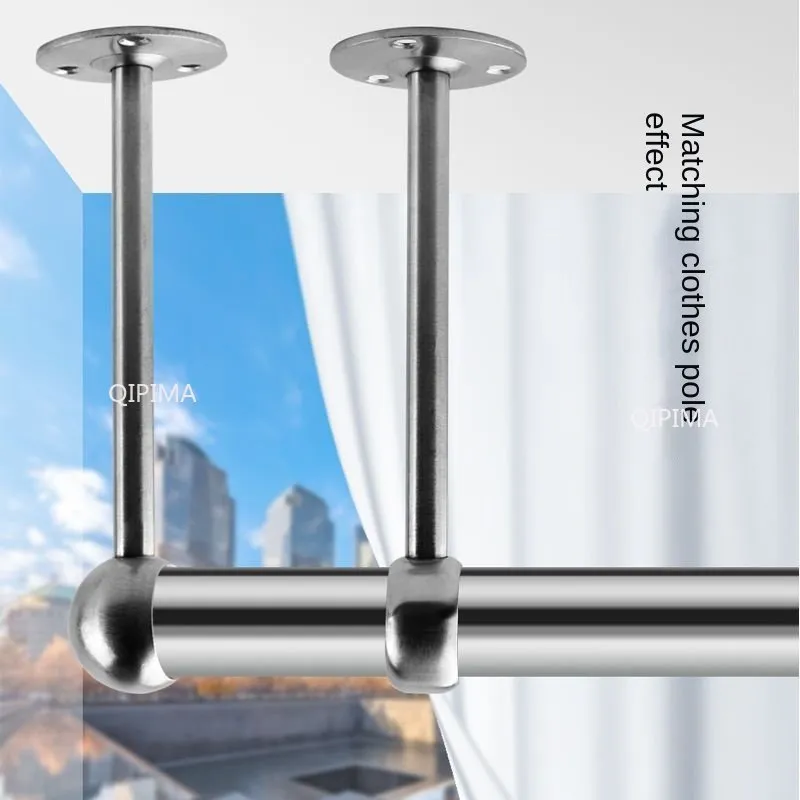 DHgate.com:Steel Ceiling-Fixed Wardrobe Clothes Closet Rod Tube Flange ...