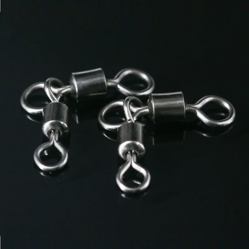 Pro Beros 3 Way Swivels Barrel Catfish Fishing Tackle Hook Connector ...