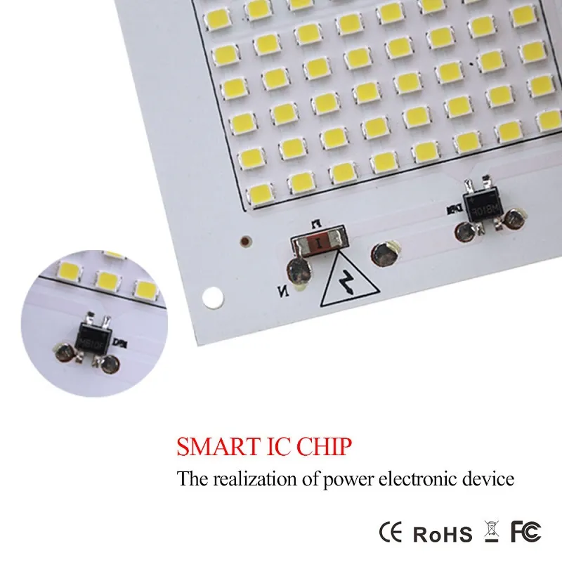 100W LED Lamp Chip 220V Smart IC Floodlight COB Chip SMD 2835 AC 230V ...