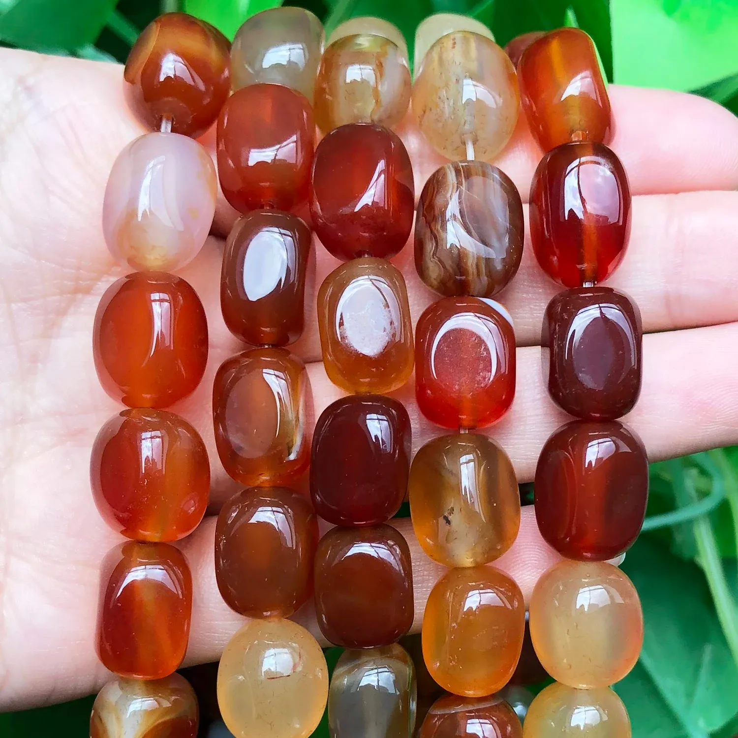 DHgate.com:Natural Red Agate Stone Beads for DIY Bracelets, 8x12mm ...