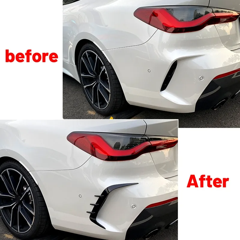 DHgate.com:BMW G22 G23 4 Series Glossy Black Rear Bumper Spoiler Air ...