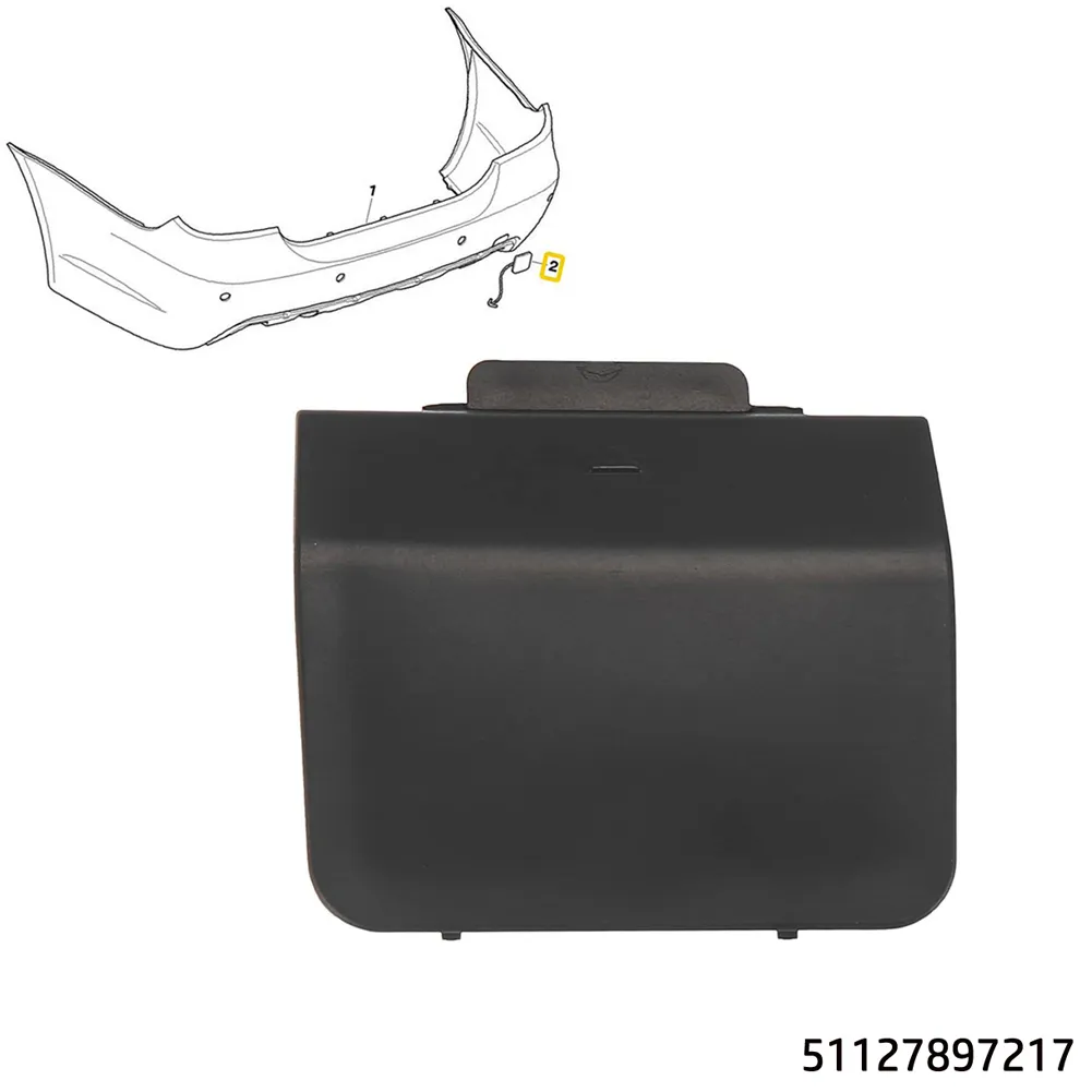 BMW Rear Bumper Towing Eye Hook Cover Cap Trim PBT+PC Durable ...